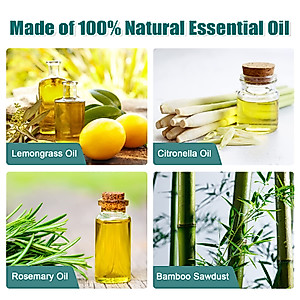 60 Pcs Mosquito Repellent Incense Sticks Outdoor Patio, Citronella Repellent Incense Sticks Outdoor, Deet Free Natural Plant Bug Mosquitoes Repellent Killer for Patio, Camping, Fishing