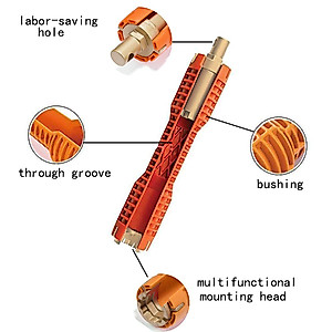 IRmm (8-in-1 Faucet and Sink Installer, Multi-purpose Wrench Plumbing Tool for Toilet Bowl/Sink/Bathroom/Kitchen Plumbing and More