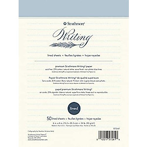 Strathmore 500 Series Lined Writing Paper Pad, 6x8 inches, 50 Pages (24lb/90g) - Professional Artist Paper