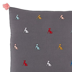 Novogratz Maisie Throw Pillow, 18 x 18, Grey