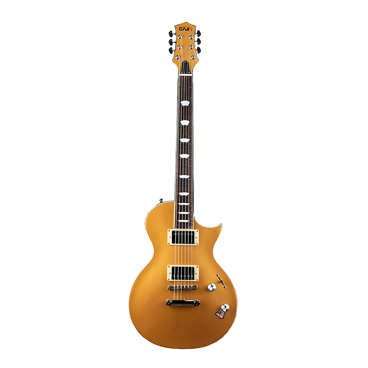 EART EGLP-620 6 String Solid Full-Size Electric Guitar,Full-Size 39 Inch Roasted Mahogany Stainless Steel Frets India Rosewood Fingerboard, Multiple Color Selection