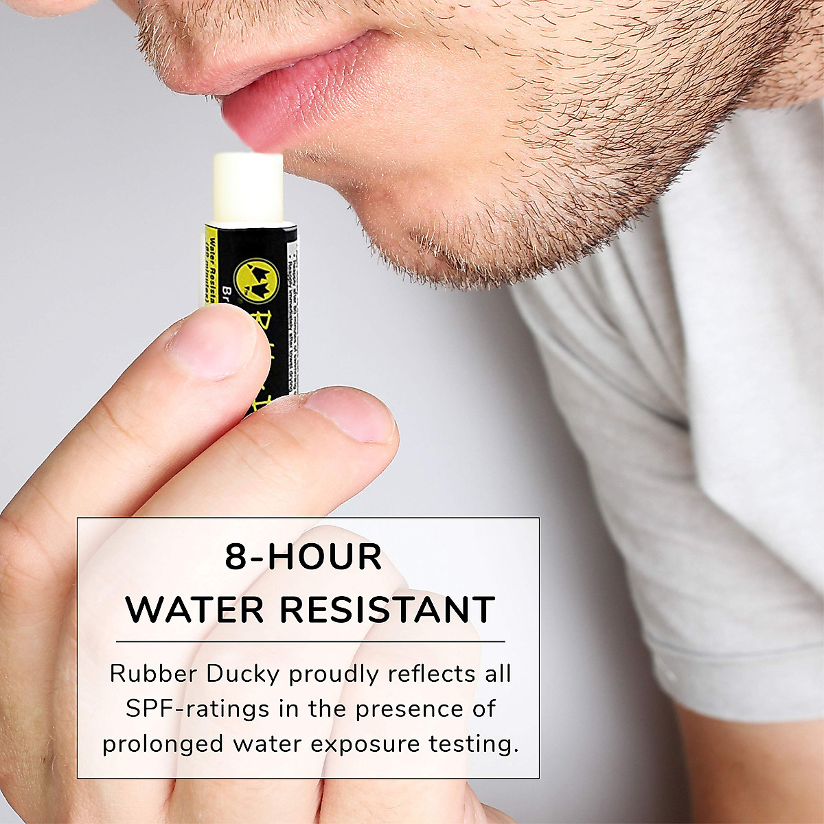 Rubber Ducky Mineral Lip Balm SPF 39 - Lip Sunscreen | Reef Safe Sunscreen | Water Resistant | Vegan | Broad Spectrum Lip Care | Vitamin E for Moisturized Lips | Coconut Flavor | .15 oz Each | 3 Pack