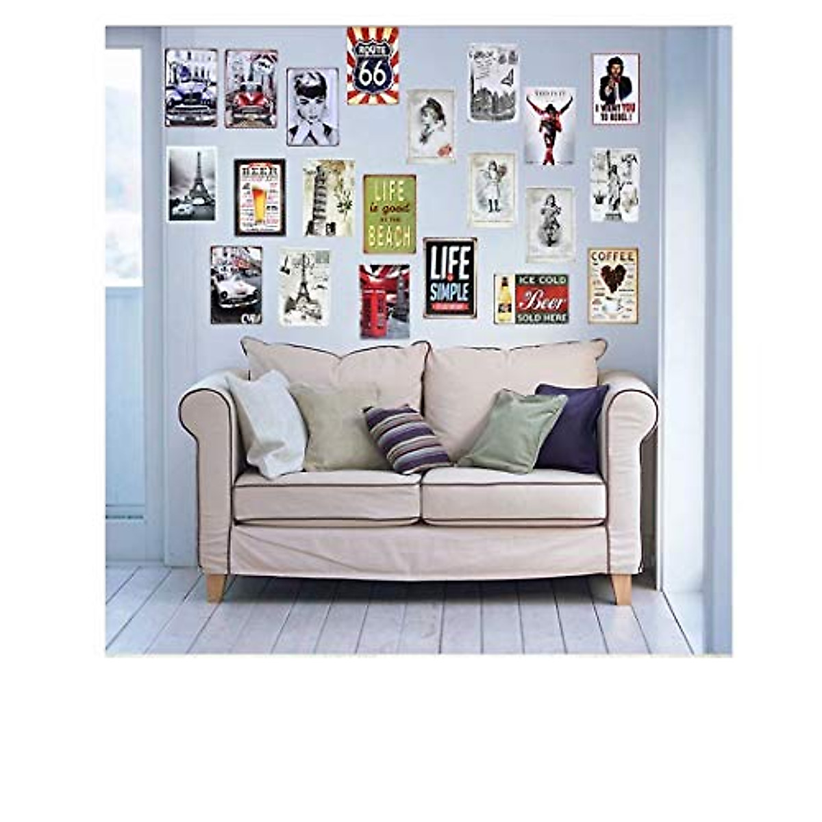 P-51 Pin Up - Pin-Up Girl Metal Vintage Tin Sign 8x12 inch Tin Sign