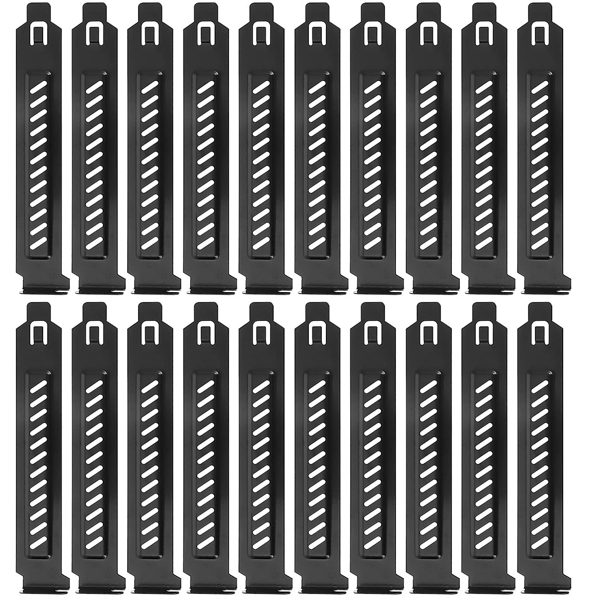 KOMBIUDA Pc Case RGB Computer Case 20pcs pci Vented Blank I Steel Cover Back Deflector Slot Ventilation L Stainless Plate Case Accessory Blanking Computer Bracket Chassis Computer Pc Case