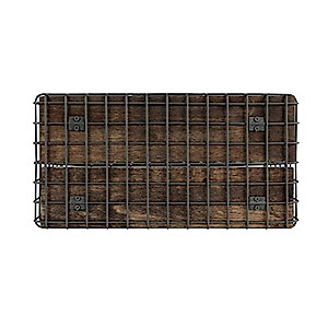 Spectrum Diversified Vintage Wall Mount Office Letter Holder Desk Organizer Basket for Envelopes, Bills, Magazines, Catalogs, Files, Notebooks & More, Pack of 1, Industrial Gray