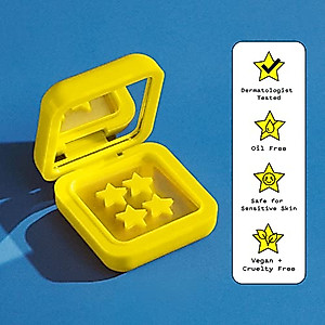 Starface Hydro-Stars Big Yellow, Hydrocolloid Pimple Patches, Absorb Fluid and Reduce Inflammation, Cute Star Shape, Vegan and Cruelty-Free Skincare (32 Count)