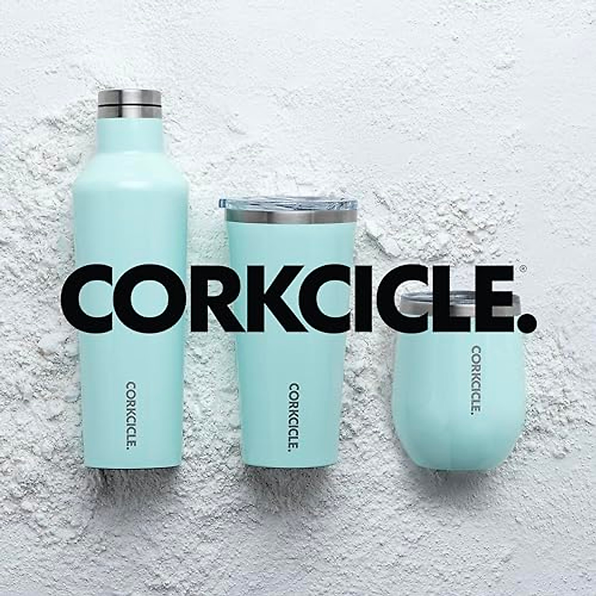 Corkcicle Classic Triple Insulated Coffee Mug with Lid, Walnut Wood, 24 oz – Stainless Steel Travel Tumbler Keeps Beverages Cold 9+hrs, Hot 3hrs