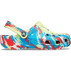Crocs Unisex Classic Marbled Tie-dye Clog, Sulphur/Multi, Numeric_10 US Men