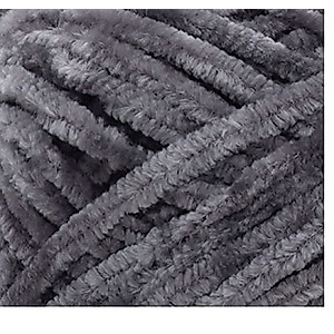 Bernat Baby Velvet Yarn - 3.5 Oz, Vapor Gray - 3 Pack Bundle with Bella's Crafts Stitch Markers