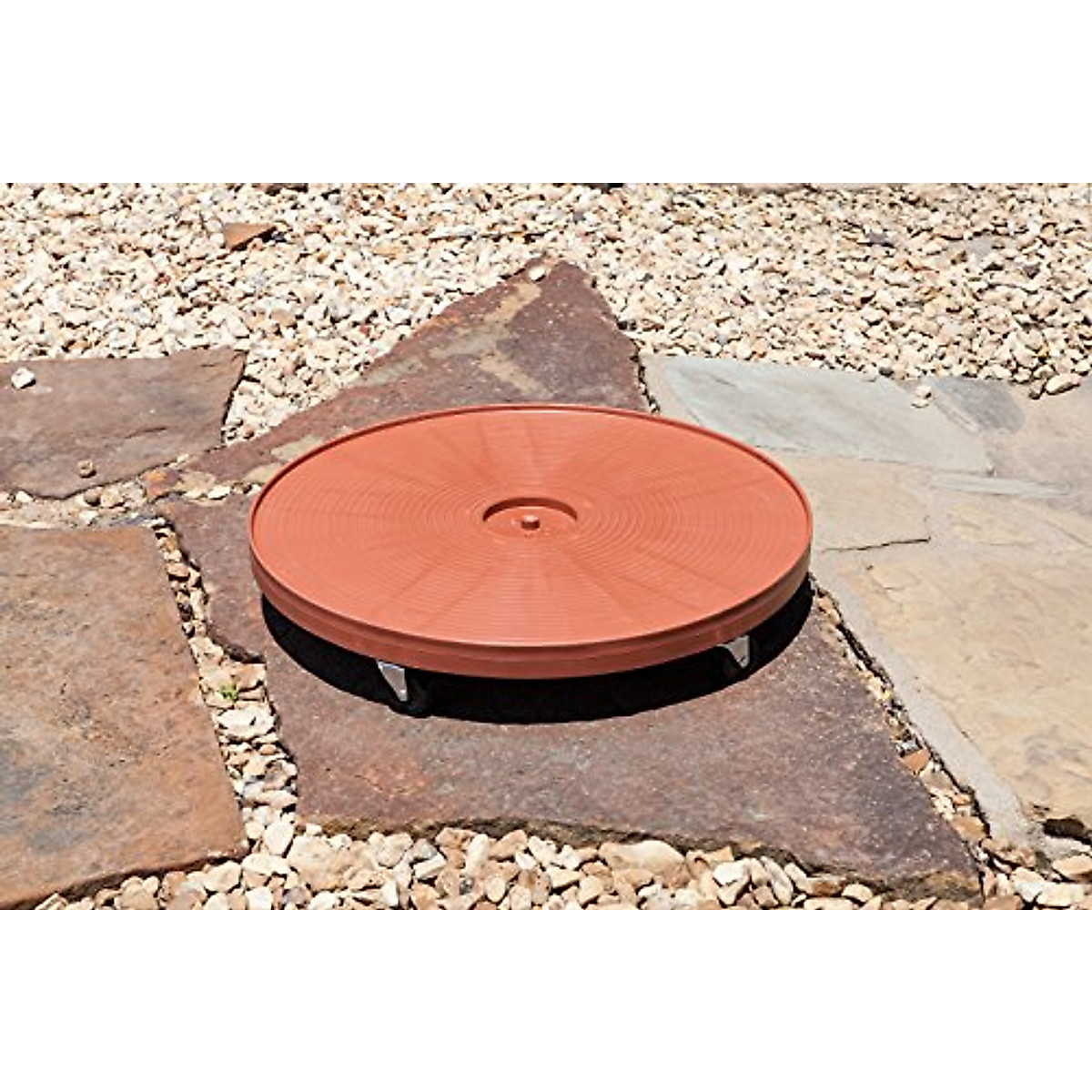 Devault 2400 Plant & Whiskey Barrel Dolly, 24-inches, Terra Cotta color