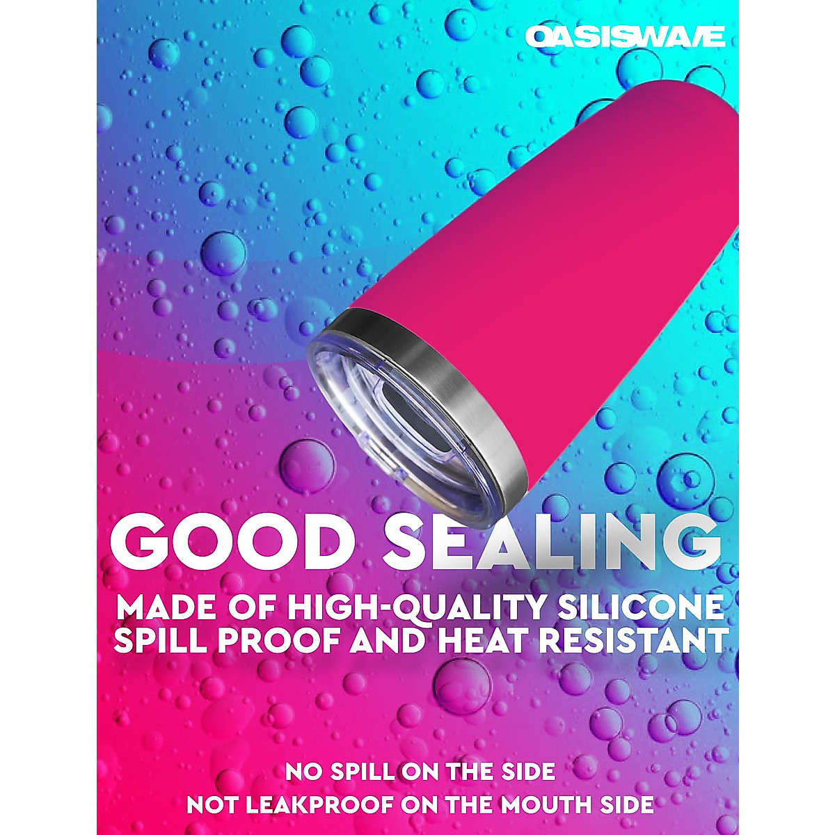 20 oz Tumbler Lid, Magslider Lid Compatible for YETI 20 oz Tumbler,10/24 oz Mug and 10 oz Lowball,Travel Spill Proof Cup Lids Covers with Magnetic Slider Replacement Lid,BPA Free （2 Pack）