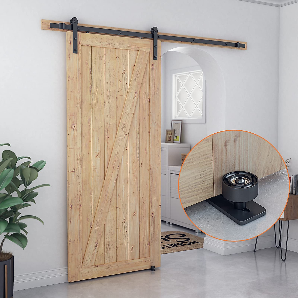 LDB_Building Black Flush Bottom Design Floor Guide for Sliding Barn ...