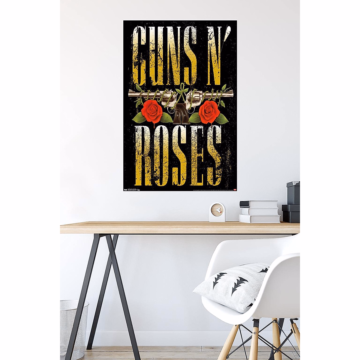 Trends International Guns N' Roses - Stacked Logo Wall Poster, 34L x 22.4W, Unframed Version