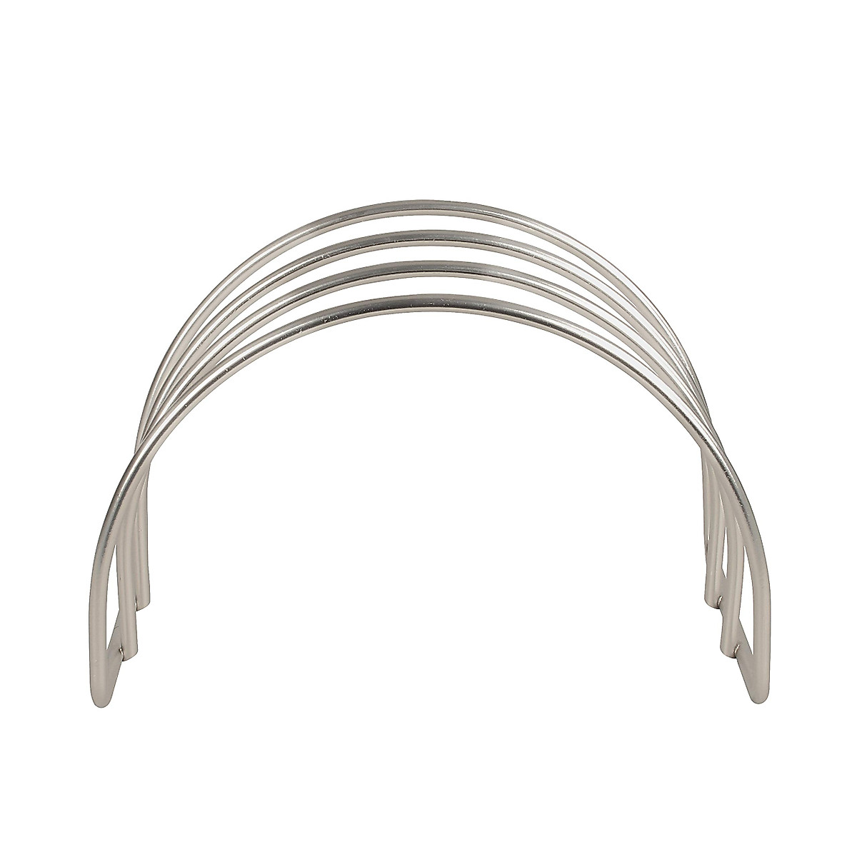 Spectrum Diversified Euro Arc Lids for Pots & Pans, Kitchen Cupboard Storage & Organization, in-Cabinet Skillet & Bakeware Organizer, Satin Nickel