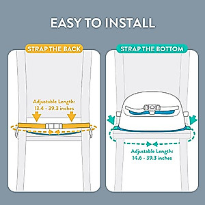 Prince Lionheart Squish Booster Seat, Berry Blue, 3-Point Harness and Dual-Strap System, Easy to Wipe Clean, and Lightweight