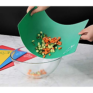 New Star Foodservice 42627 Flexible Cutting Board, 12-Inch by 15-Inch, Assorted Colors, Set of 6