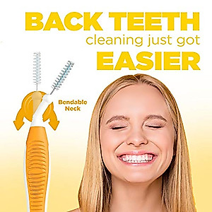 GUM Proxabrush Go-Betweens Interdental Brushes, Ultra Tight, Plaque Removal, 10 Count