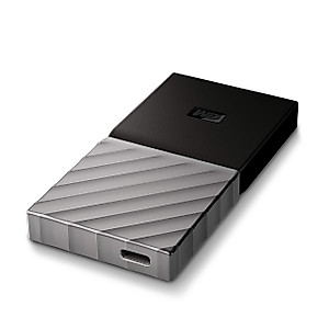 WD 256GB My Passport SSD Portable Storage - USB 3.1 - Black-Gray - WDBK3E2560PSL-WESN