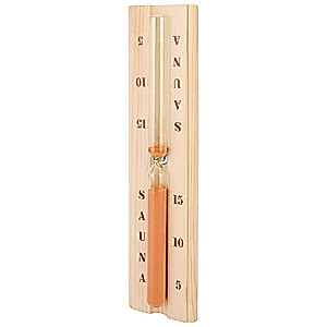Zerodis Sauna Hourglass Clock, Sauna Timer, Accurate Running Time Home Decoration for Coffee House Restaurant Playing Games Garden Parks