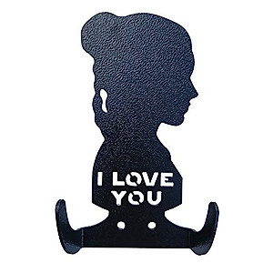 HeavenlyKraft I Love You I Know Steel Wall Coat Hook Dual Holder for Living Room Hat Hanger Bathroom Towel Kitchen Strong Garage Storage Organizer Utensil Hook I love you Gift Size 5.9 X 3.14 X1.35 In