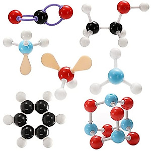 SOUJOY 444 Pieces Chemistry Molecular Model, Organic and Inorganic Modeling Kit, Students Teacher Set with Atoms Bond, Links and, Short Link Remover Tool for Learning Science
