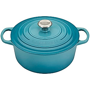 Le Creuset Signature Enameled Cast Iron Round Dutch Oven, 5.5qt., Caribbean