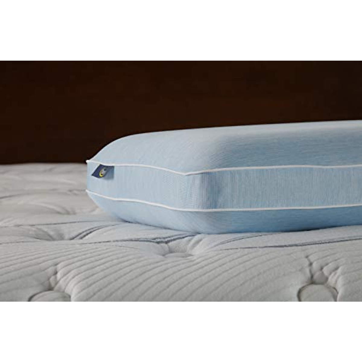 Serta Perfect Sleeper Graphite Infused Memory Foam Pillow, Oversized Traditional, 1 Count (Pack of 1),Grey