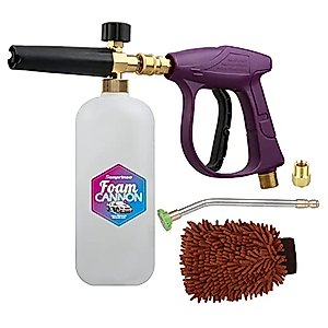 Sooprinse Foam Cannon Snow Foam Lance Nozzle Pressure Washer Jet Wash，Foam cannon lance kit with Pressure Washer Spray Gun,30 Degree Gutter Cleaner Wand with Nozzle Tip Attachment