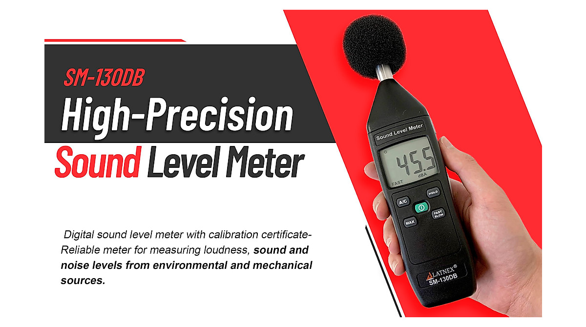 SM-130DB Digital Sound Level Meter for Noise Measurement | LATNEX