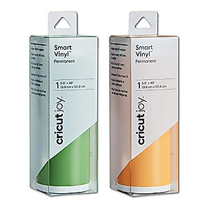 Cricut Joy Smart Permanent Vinyl - Mint, Coral, Tangerine, Lime Green, Purple