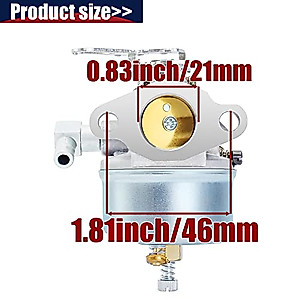 QAZAKY Adjustable Carburetor Compatible with Tecumseh 632107 632378 632536 640084 640105 640299 632107A 632378A 640084A 640084B 640299A 640299B 3.5HP 4HP 5HP HS50 LH195SP OHSK110 OHSK120 OHSK125 Carb