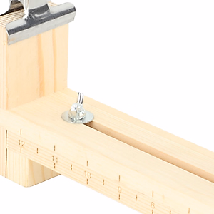 Zerodis Bracelet Making Jig, Adjust Wood Hand Rope Making Tool DIY Craft Braiding Tool with Scale Braide Fixing Frame Plate for Home