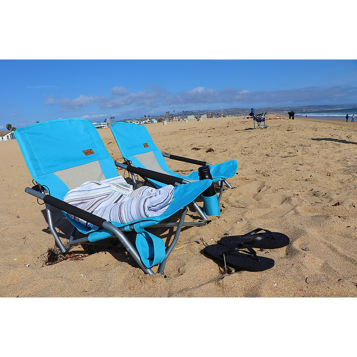 Nice C Camping Roll Up Table + Low Beach Chair