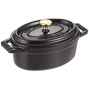 Staub Cocotte Oval 11cm Black