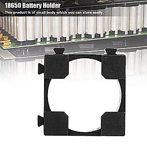 100Pcs Li-ion Battery Holder Stand Cylindrical Battery Pack Bracket Safety Anti Vibration Plastic Case Box