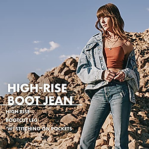 Wrangler womens High Rise Bold Boot Jeans, Stockton, 6W x 30L US