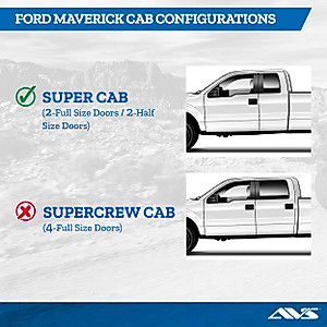 Auto Ventshade [AVS] Ventvisor / Rain Guards | Outside Mount, Smoke Color, 4 pc | 94738 | Fits 2004 - 2014 Ford F-150 SuperCab