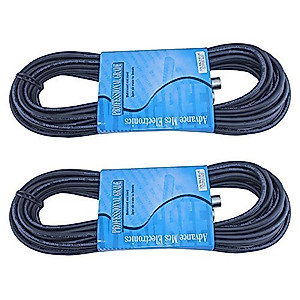 MCSPROAUDIO 2 Pack Shielded 100 Foot Male to Female 3 Pin XLR Mic Audio Cable