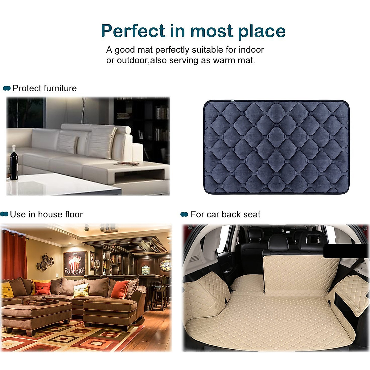 Hero Dog Dog Beds for Small Dogs Crate Pad Mat 27 inch Kennel Pads Washable Mattress Dog Sleeping Mats,Non Slip Pet Beds