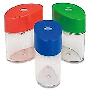 Integra Plastic Sharpener, Oval, 2-1/8-Inch, Assorted (ITA42850)