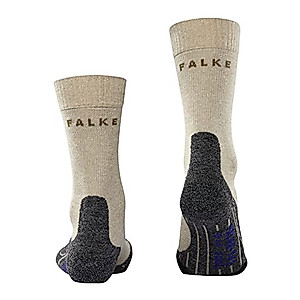 FALKE Men's TK2 Explore Cool Hiking Socks, Breathable Quick Dry, Mid Calf, Medium Padding, Cooling, Athletic Sock, Beige (Nature Mel 4100), 10.5-11.5, 1 Pair