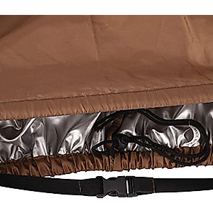 Chiminea Covers Waterproof, Protective Fire Pit Heater Cover, Chiminea Caps, Outdoor Patio Chiminea Covers, Durable Cover for Clay Chiminea , Brown (M:12"X28"X48")