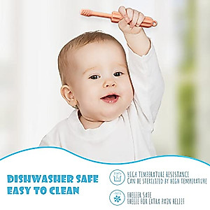 Baby Boy Toys - Baby Molar Teether Teething Toys 0-6 Months 6-12 - Soothe Babies Sore Gums Chew Toys - BPA Free Silicone - 7 Pack