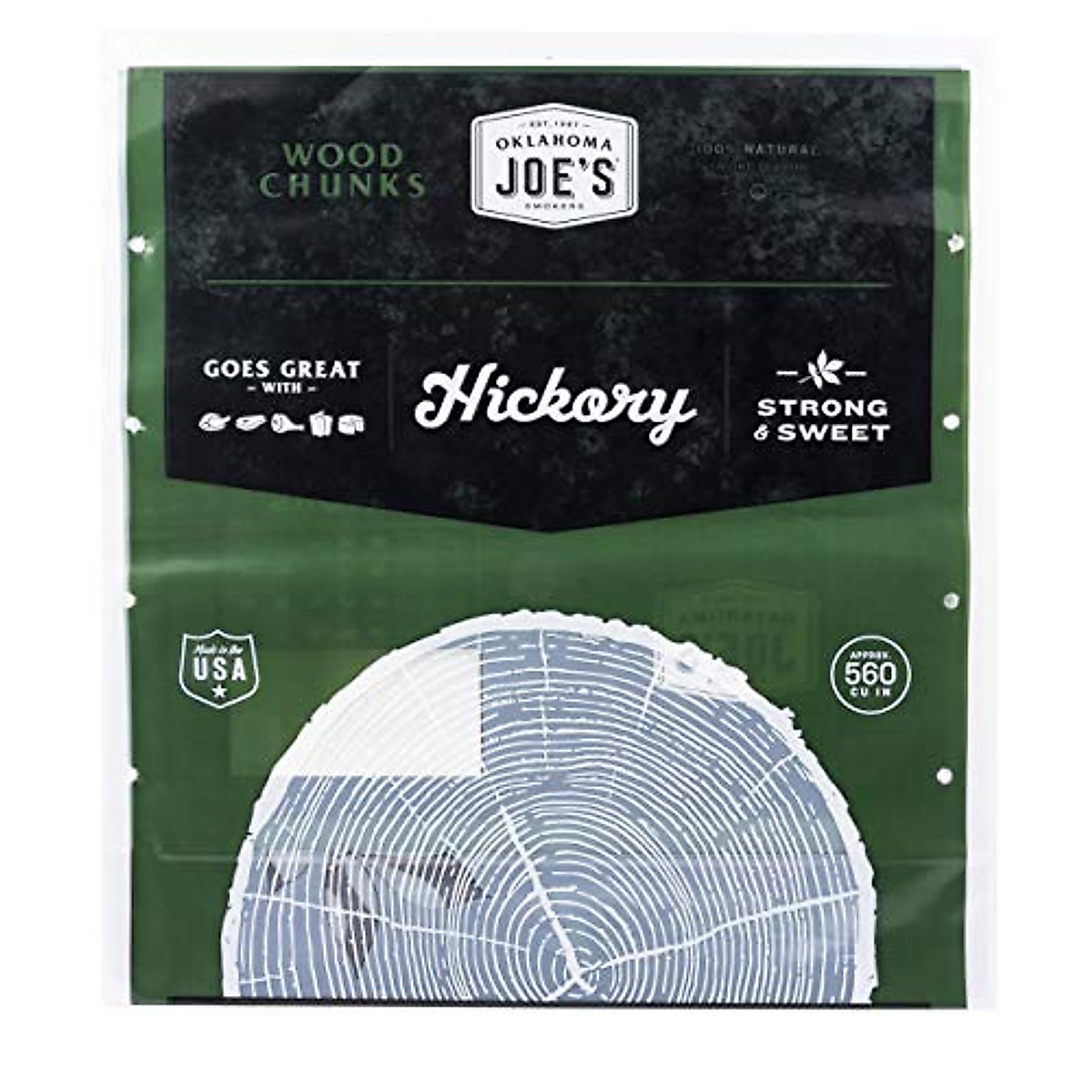 Oklahoma Joe's Wood Smoker Chunks, 8 lb, Hickory