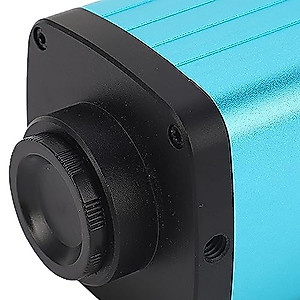 Microscope Camera, Portable 2MP Aluminum Alloy 4K Video Industrial Microscope Camera 1080P 100‑240VAC 130X for Home (US Plug)