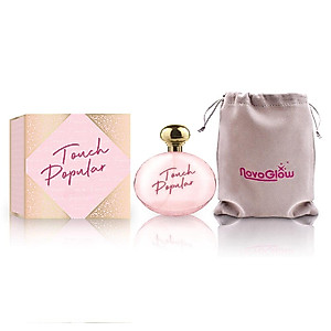 Touch Popular Eau De Parfum Spray Perfume, Fragrance For Women- Daywear, Casual Daily Cologne Set with Deluxe Suede Pouch- 3.4 Oz Bottle- Ideal EDP Beauty Gift for Birthday, Anniversary