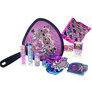 L.O.L. Surprise! Townley Girl Backpack Cosmetic Makeup Set 10 Pieces, Including Lip Gloss, Nail Polish, Scrunchy, Mirror and Surprise Keychain, Ages 5+ Perfect for Parties, Sleepovers and Makeovers