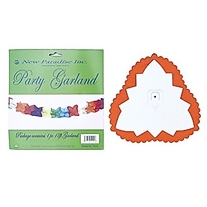 Rainbow Paper Garland - 12 Ft Long by New Paradise