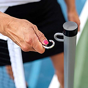 Lifetime Pro Pickleball Set – Includes Pickleball Net, 4 Paddles, 3 Outdoor Pickleballs, 1 Indoor Pickleball, 2 Portable Bases, Steel Poles, Paddle Bag, and Bag for Complete Set