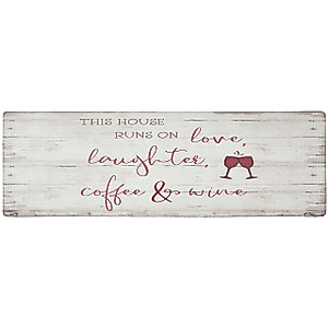 SoHome Cozy Living Anti-Fatigue Kitchen Mat for Floor, Cushioned Kitchen Runner Rug, Non Slip, Easy Wipe Clean, 1/2 Inch Thick Kitchen Mats, 17.5" x 55" Red Wine